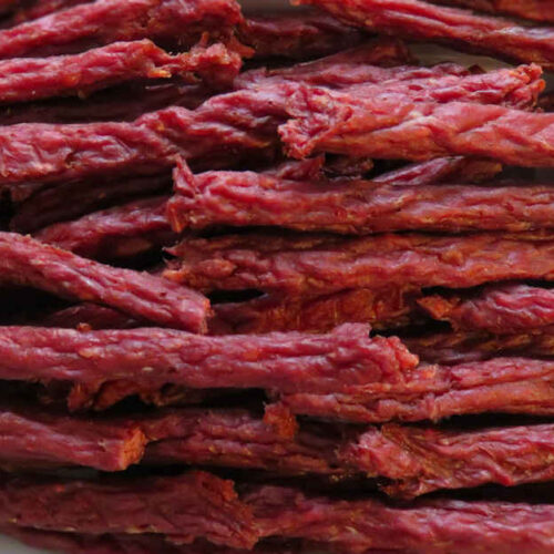 Pepperoni Jerky on the Nesco Snackmaster Pro - Life's A Tomato