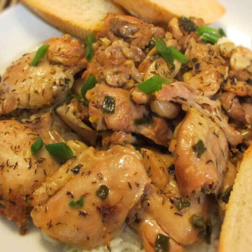 40 Garlic Clove Chicken - Life's A Tomato