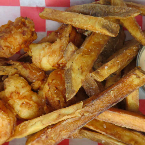 Fried Shrimp Basket - Life's A Tomato
