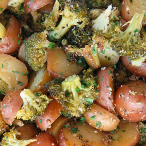 Parmesan Broccoli Potatoes - Life's A Tomato