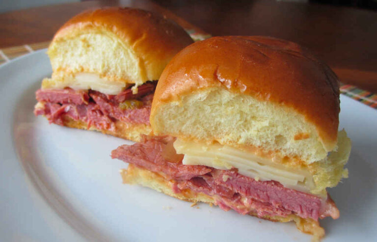 Slow Cooker Corned Beef Sliders - Life's A Tomato