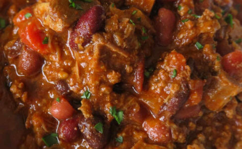 Three Bean Two Meat Chili - Life's A Tomato