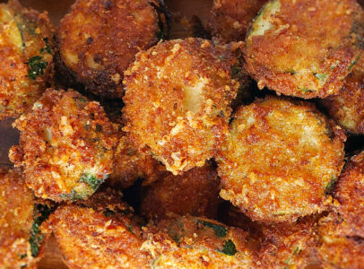 Deep Fried Parmesan Zucchini - Life's A Tomato
