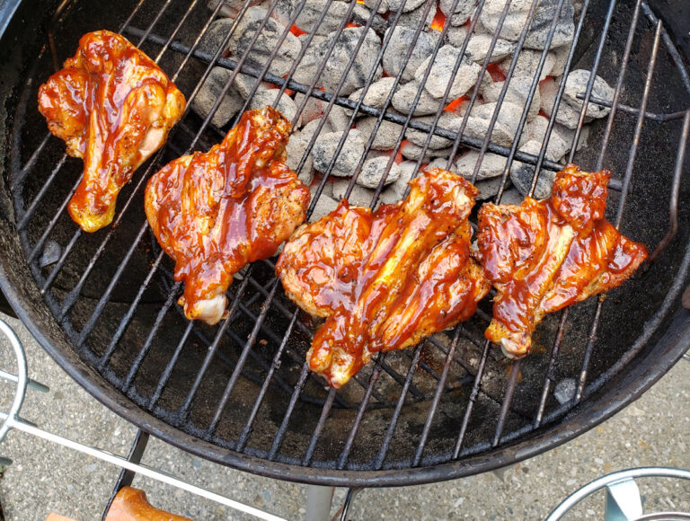 Grilled Butterflied Chicken Legs - Life's A Tomato