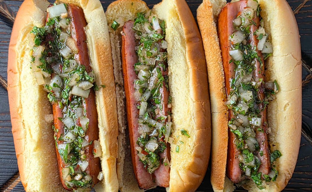 Air Fryer Smoked Sausage Sandwiches with Chimichurri Sauce - Life's A ...